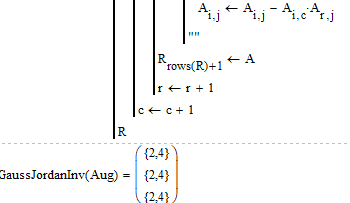 Solved: Gauss-Jordan elimination method for inverse matrix - PTC Community