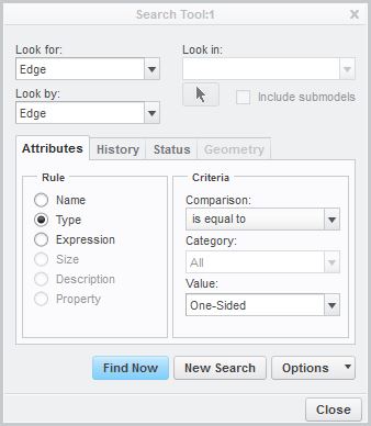 Finding single-sided edges preventing a Solidify - PTC Community