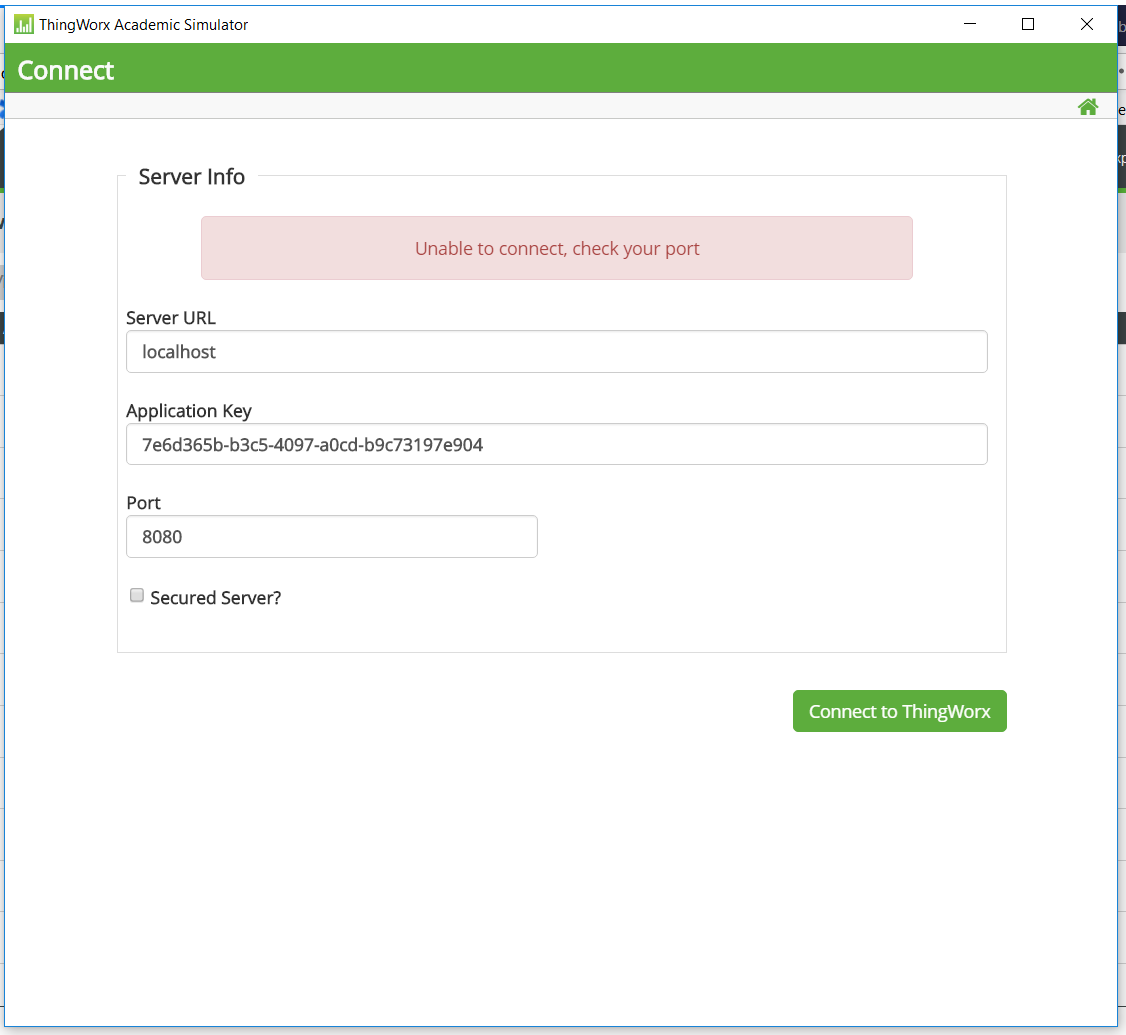 Solved Tas Unable To Connect To Localhost Server Ptc Community