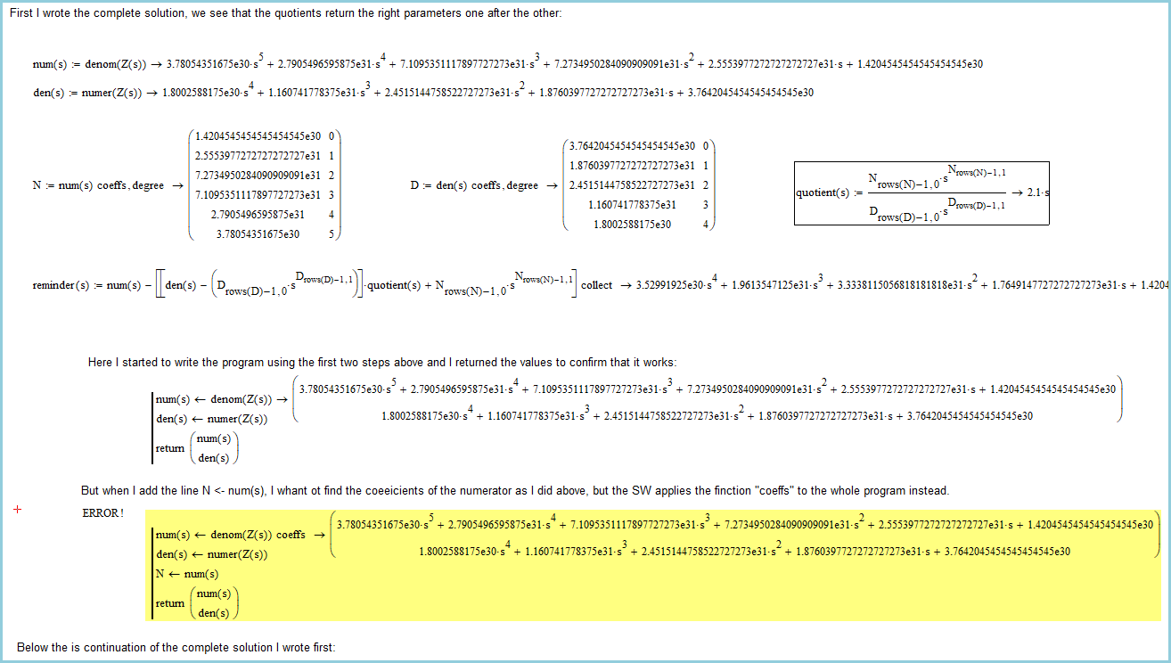 Solved: Foster to Cauer Conversion - PTC Community