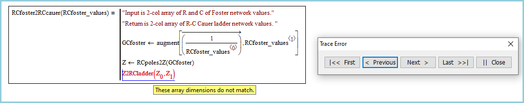 Solved: Foster to Cauer Conversion - PTC Community