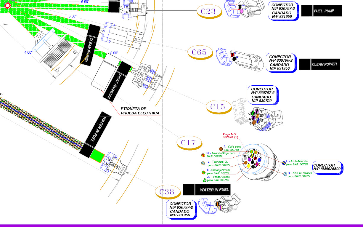 Colored wires in connector views for manufacturing... - PTC Community