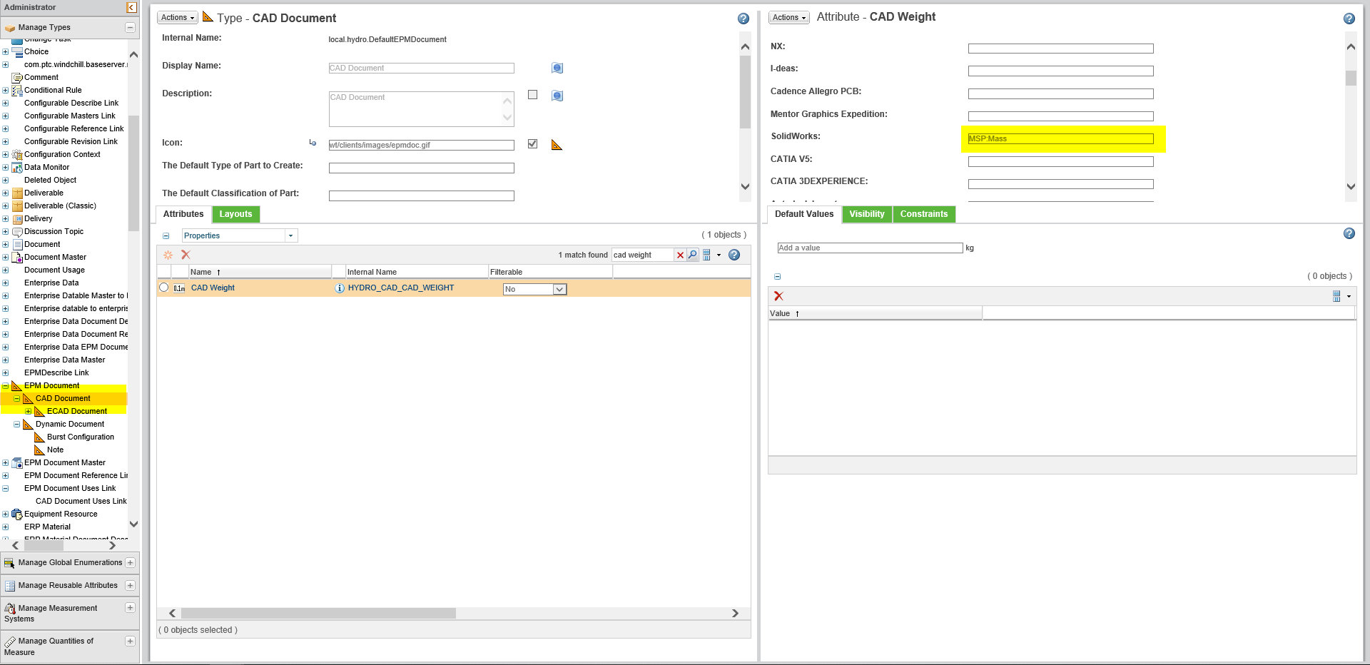 Solved: WGM Solidworks: Mass Properties not mapped to Wind... - PTC ...