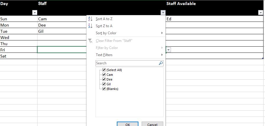 Excel like filter using Thingworx Advanced Grid - PTC Community