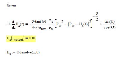 Help to solve a non-linear ODE in mathCAD 15 - PTC Community