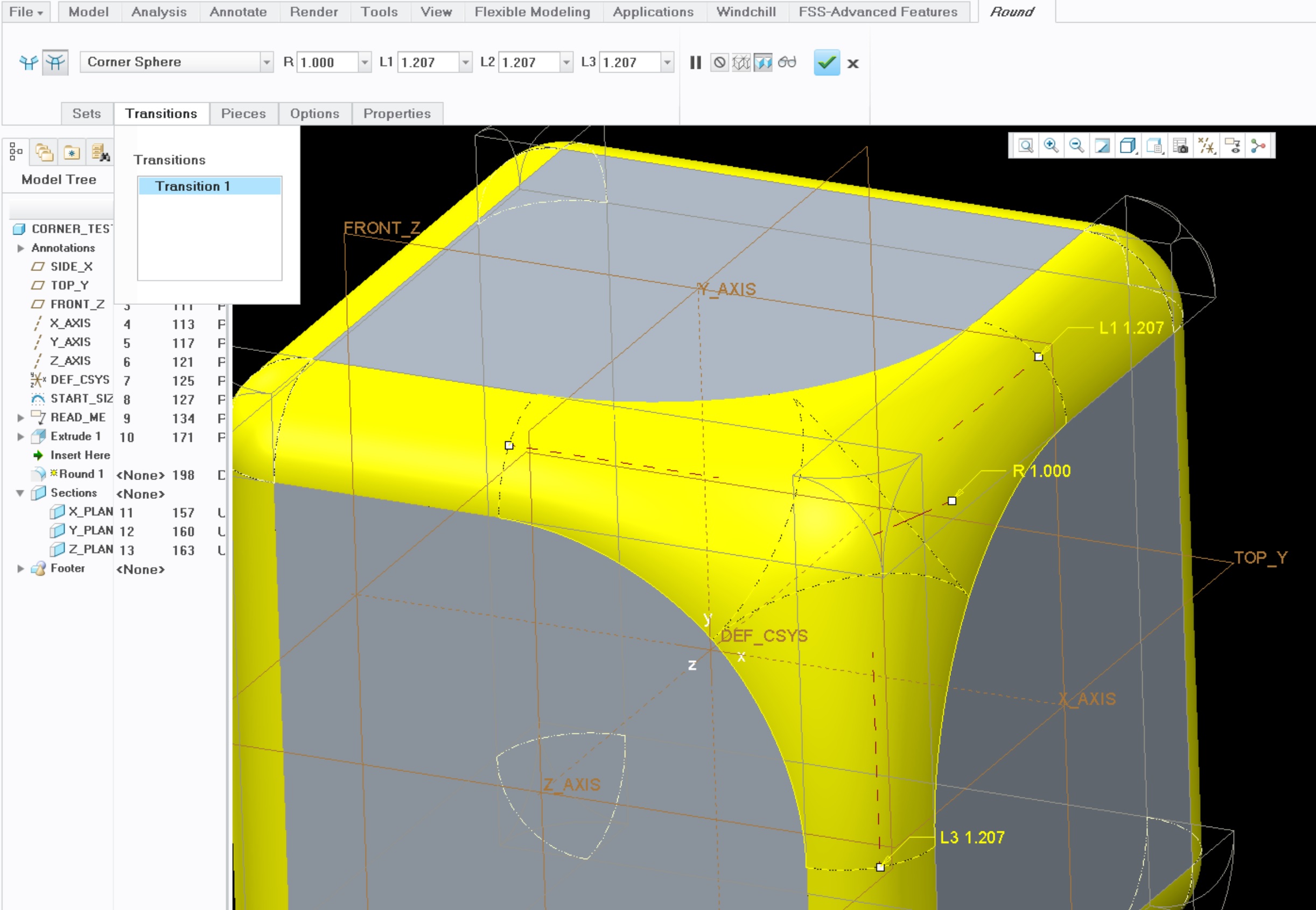 Smooth radius corner - PTC Community