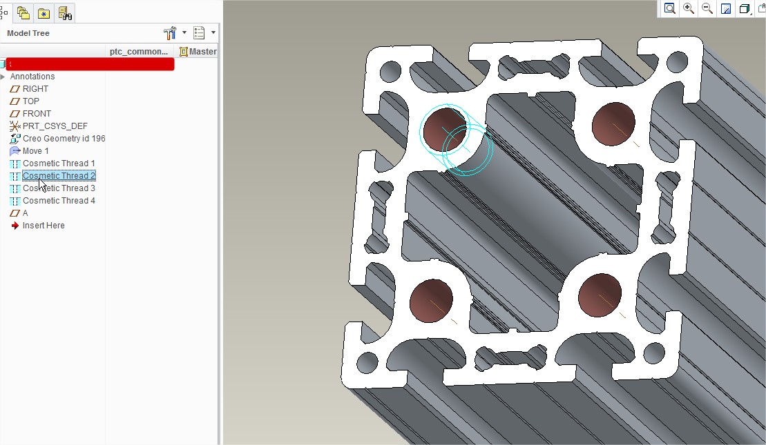 Solved: Cosmetic threads: Hidding the axis but not the thr... - PTC ...