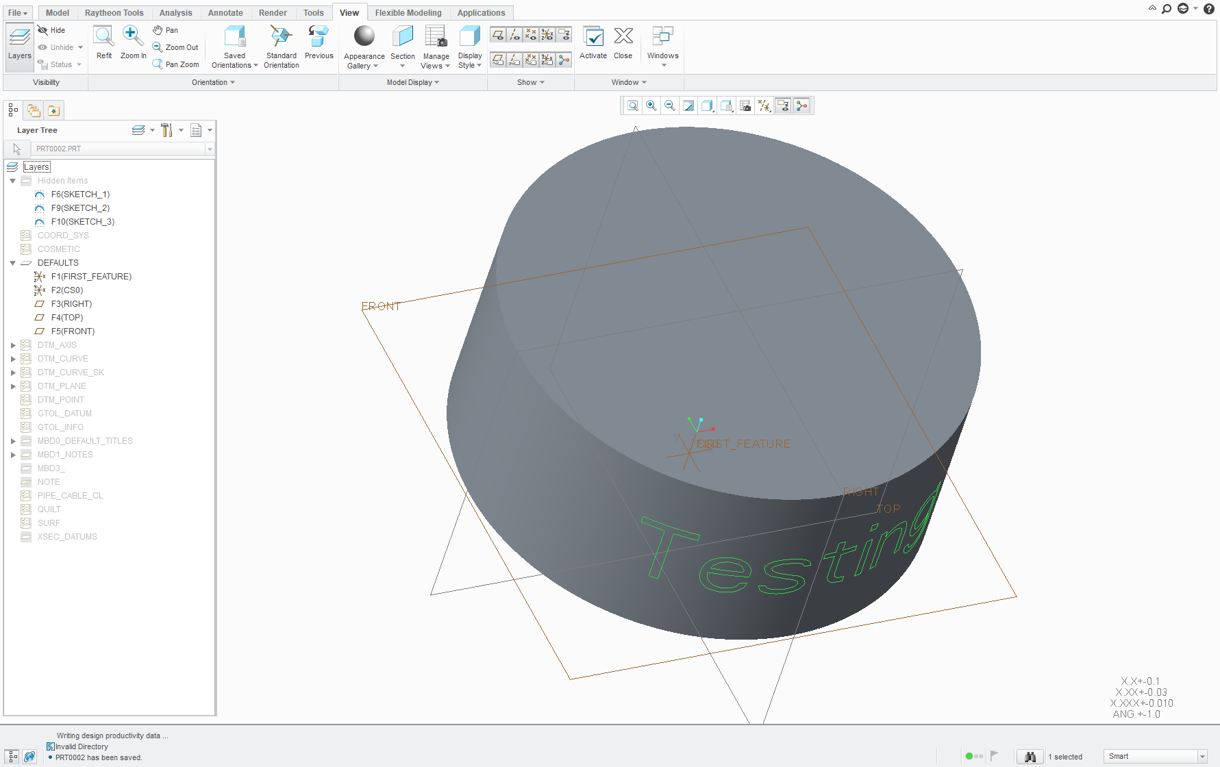 Displaying sketches and features - PTC Community