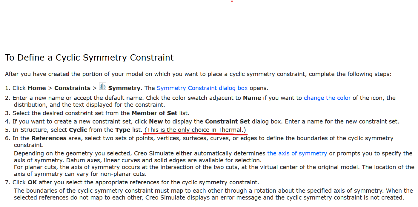 Solved: Symmetry Boundary Condition in Thermal Mode 6.0 - PTC Community