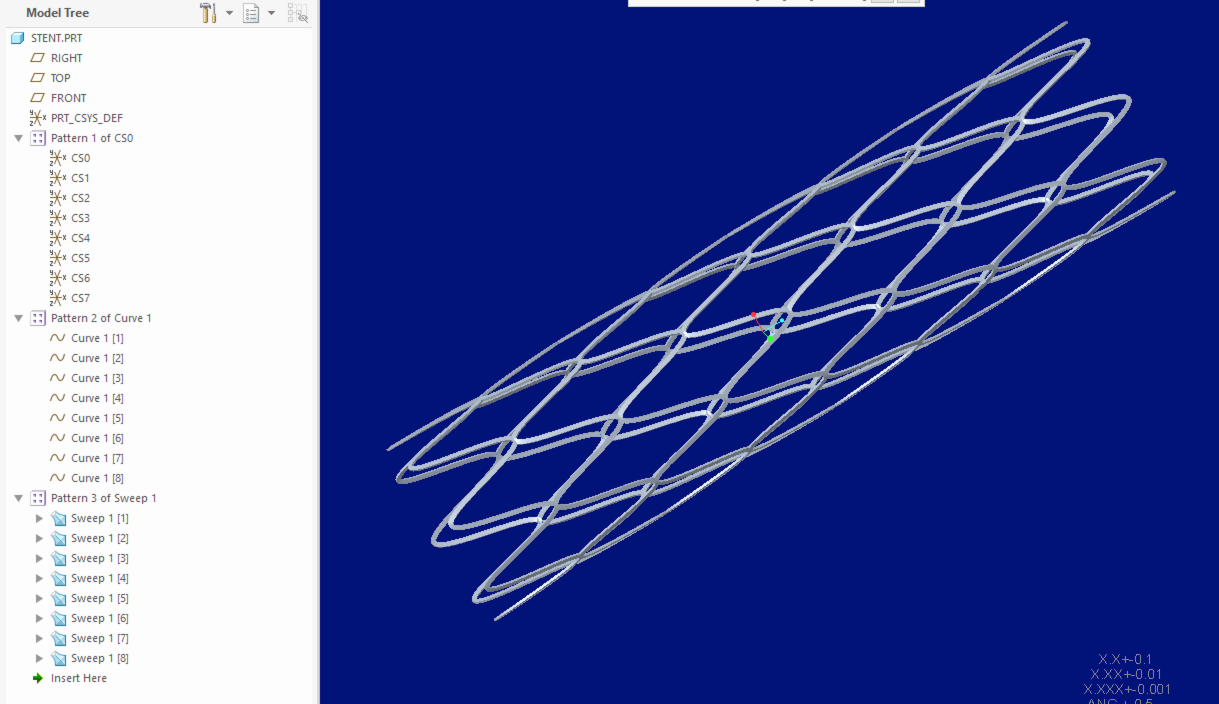 Help modeling a stent - PTC Community