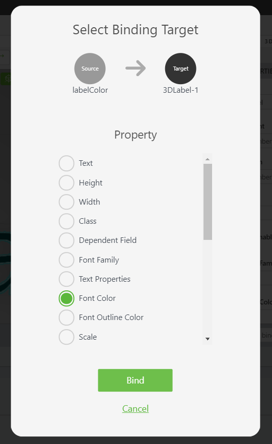Solved: Changing font color of 3d label - PTC Community