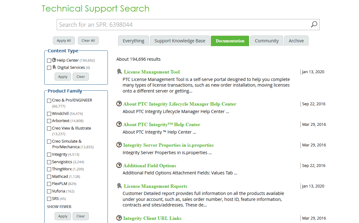 Unable to pull up Axeda documentation - PTC Community