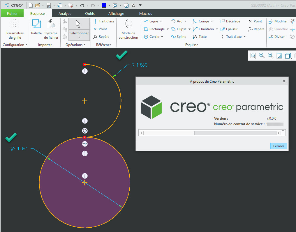 Solved Diameter Or Radius Symbol In Sketcher Dimension Ptc Community