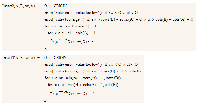 Entering one matrix(3x3) into another larger matri... - PTC Community