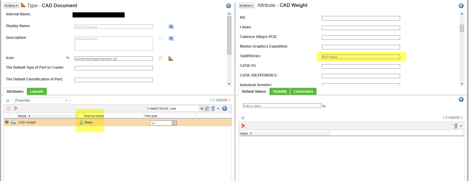 Solved: WGM Solidworks: Mass Properties not mapped to Wind... - PTC ...