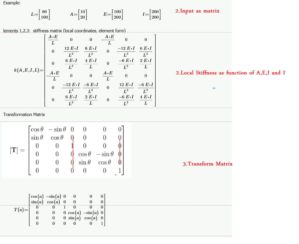 Global stiffness 6x6 - PTC Community