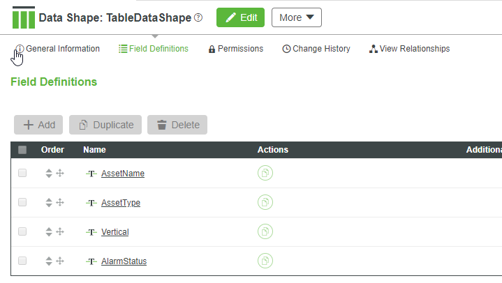 Solved: Mashup widget extension - infotable datashape is n... - PTC Community