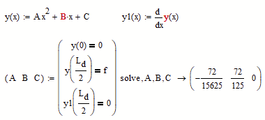 Mathcad quadratic equation of an arch - PTC Community