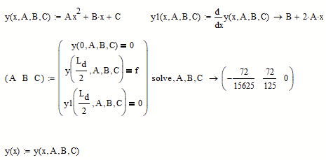 Mathcad quadratic equation of an arch - PTC Community