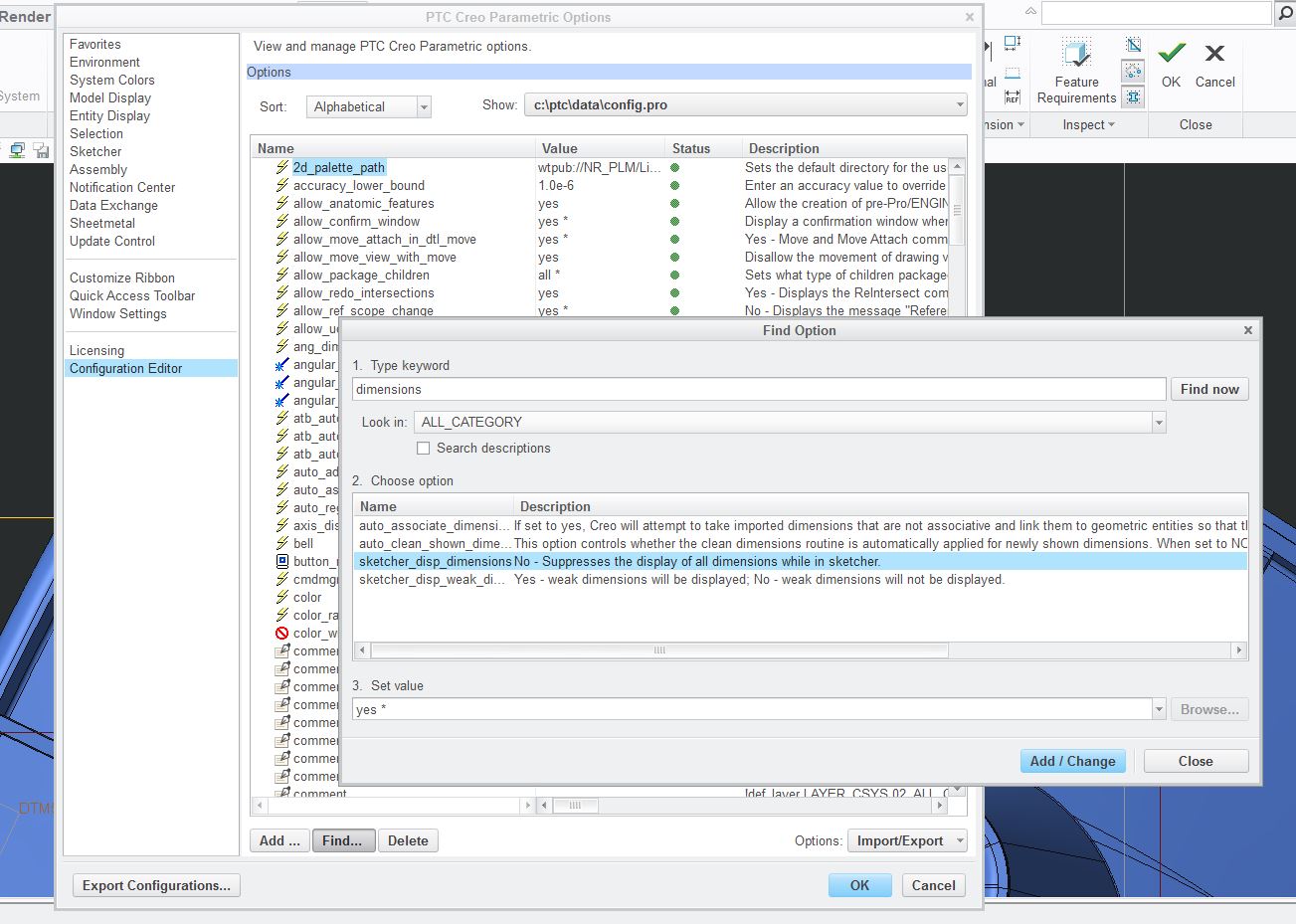 Solved: Dimensions in sketch mode of creo 3 - PTC Community