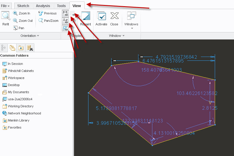 Solved: Dimensions in sketch mode of creo 3 - PTC Community