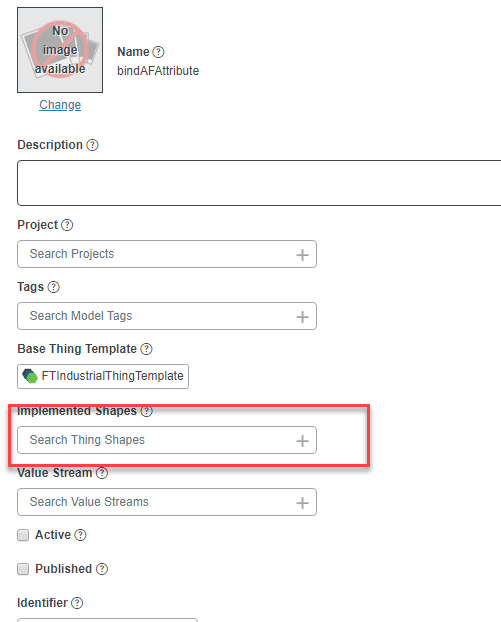 Solved: Help: How to apply thing shape when creating thing... - PTC Community