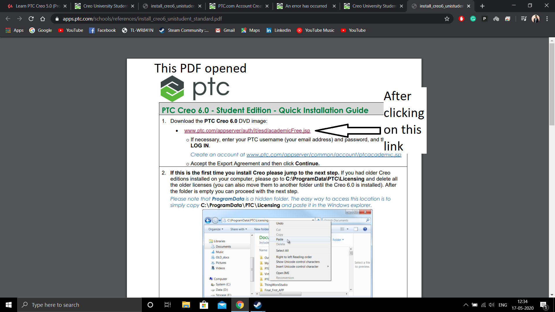 Download link not working - PTC Community