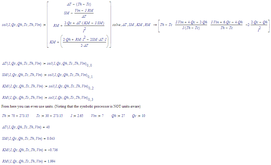 Solve 4 equations simultaneously for unknowns - PTC Community
