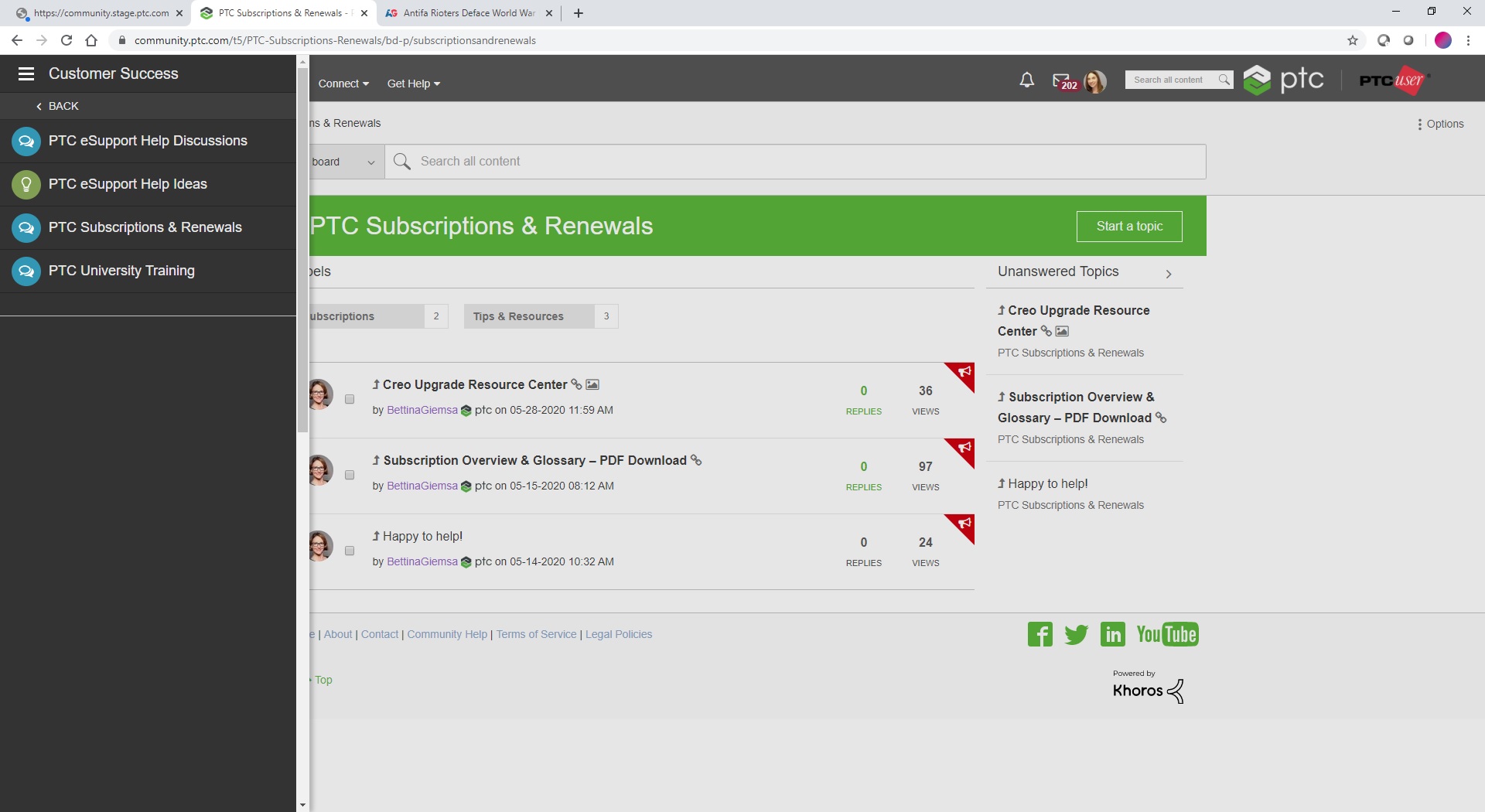 New Customer Success Category for the PTC Communit... - PTC Community
