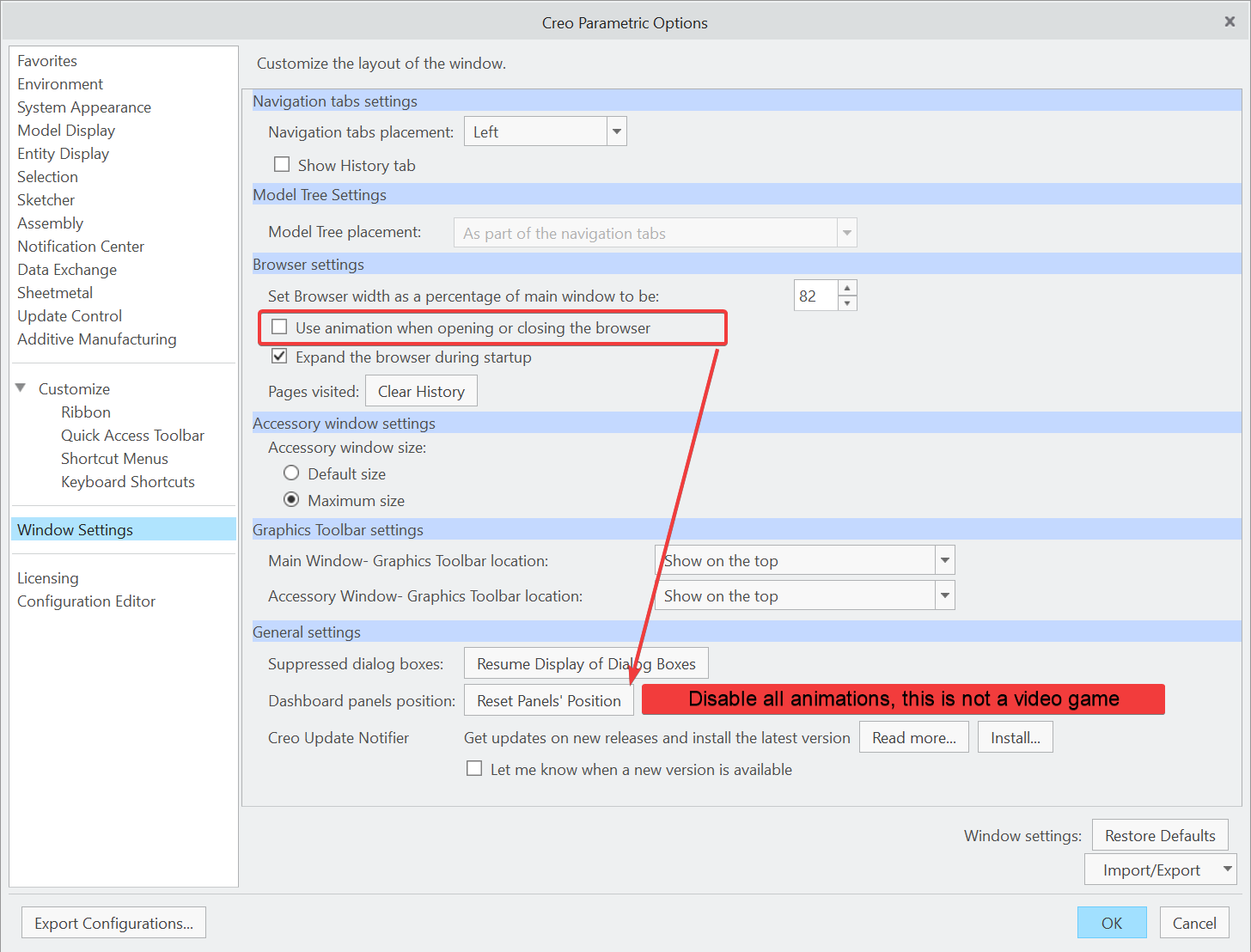 Dimension Text Pop-Out window causing crashes; con... - PTC Community