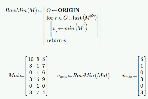 Minimun of arrays of matrix - PTC Community