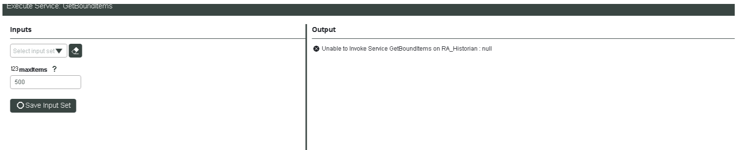 Solved: Error: Unable to invoke service GetBoundItems of x... - PTC Community
