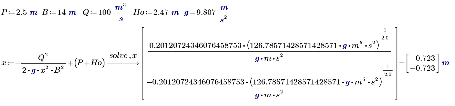 Solved: Solving a equation with units - PTC Community