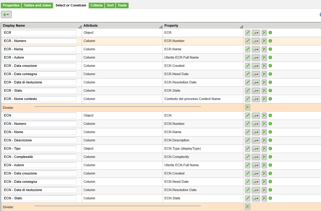 Select-able report for CN types - PTC Community