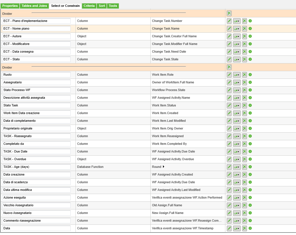 Select-able report for CN types - PTC Community