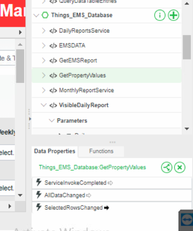Solved: selected Dropdown Value to bind with Service Input... - PTC Community