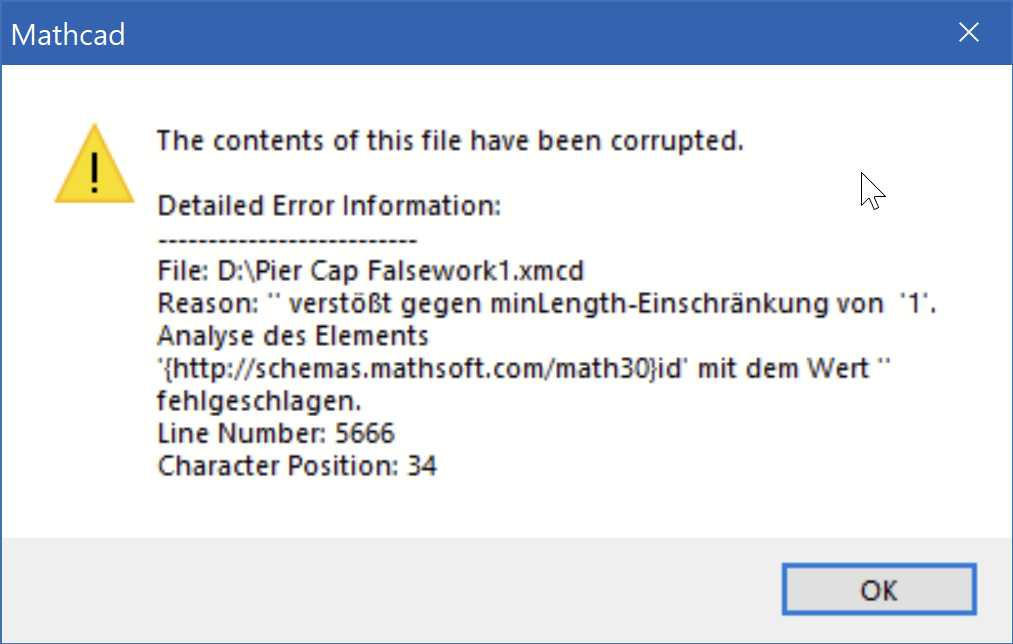 Solved Need Help Recovering A Corrupted Mathcad 15 File Ptc Community
