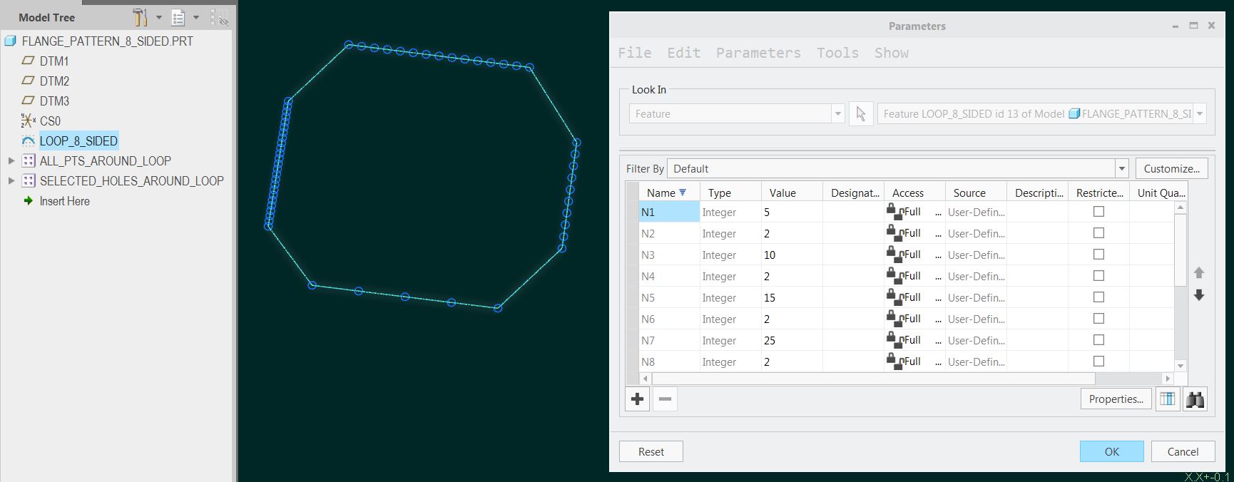 Rectangular hole patterns for flanges - PTC Community
