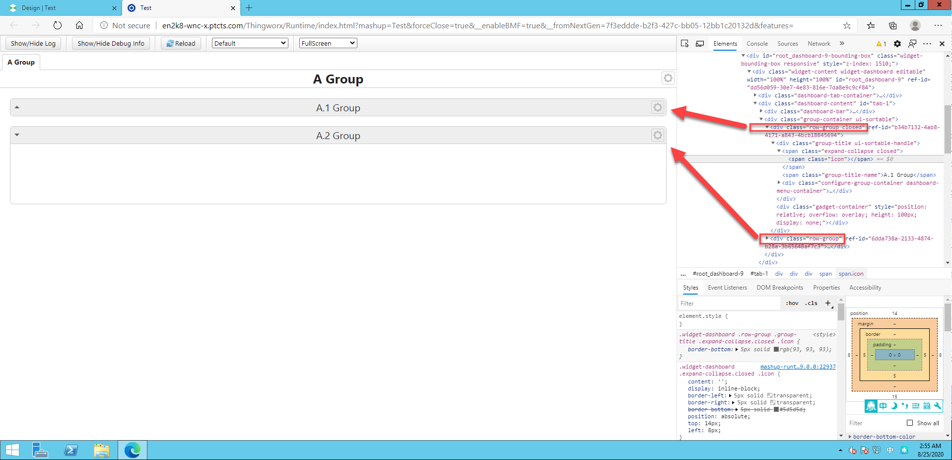 How to have the groups in dashboard widget be in a... - PTC Community