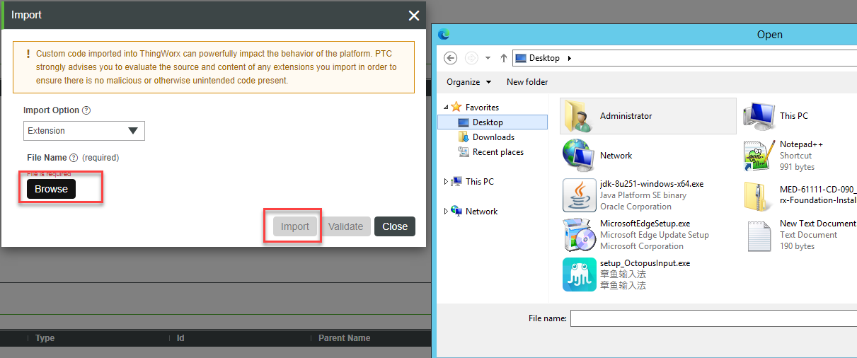 Solved: "Entity Import Not Supported for File Type: .zip" ... - PTC Community