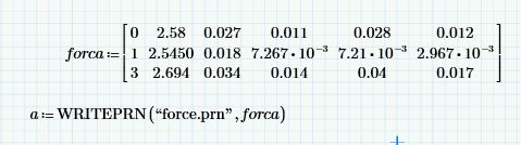 Solved: Exporting table from Mathcad - PTC Community