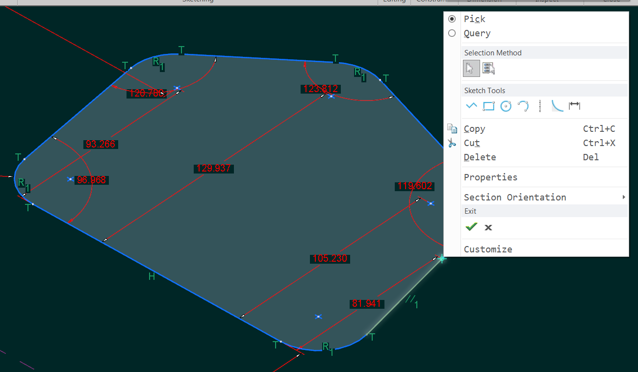 Solved: Fill pattern using curve option; unexpected result... - PTC Community