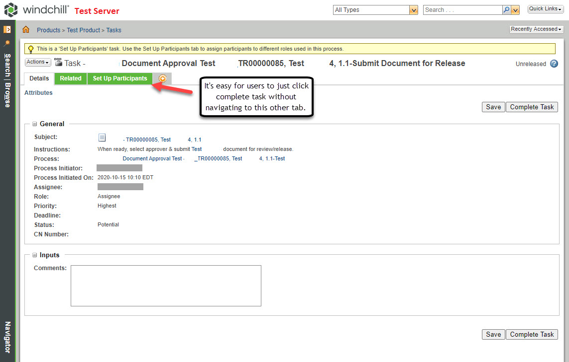 Windchill Workflow - How to Require Users Actually... - PTC Community