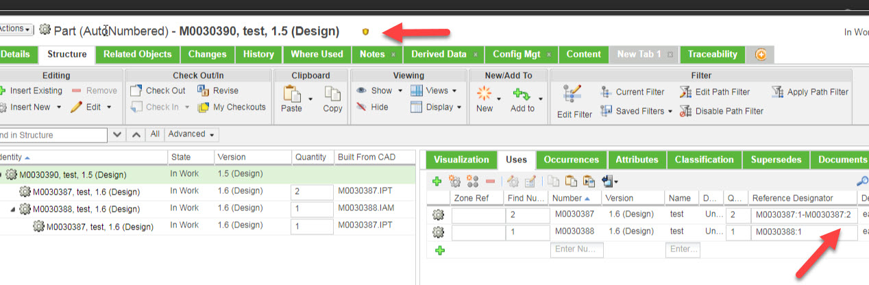 Solved Inventor Bom Doesnt Match Wtpart Structure Ptc Community