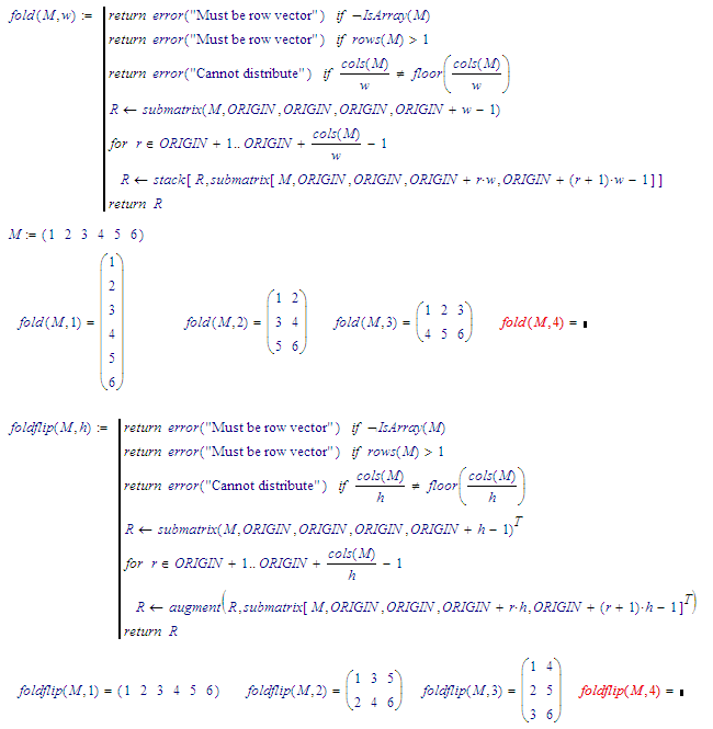 Solved: Matrix-1x6 To Matrix-2x3 ? - PTC Community