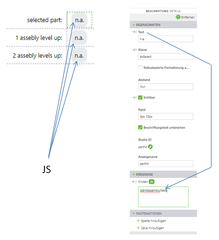 Solved: Transmit text from label with js - PTC Community