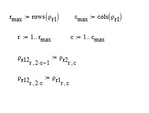 Solved: combining two matrices column by column - PTC Community