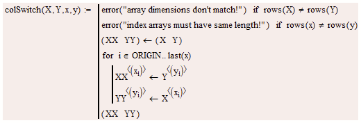 Solved: Interchange more than two colums between two array... - PTC Community