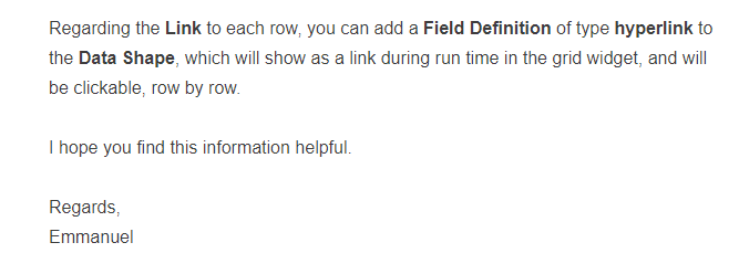 Solved: Hyperlink in Grid Advanced (Thingworx 8.5.2) - PTC Community