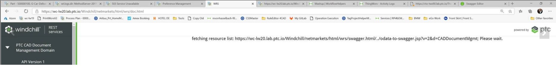 Solved Swagger Service For The Odata Api Ptc Community